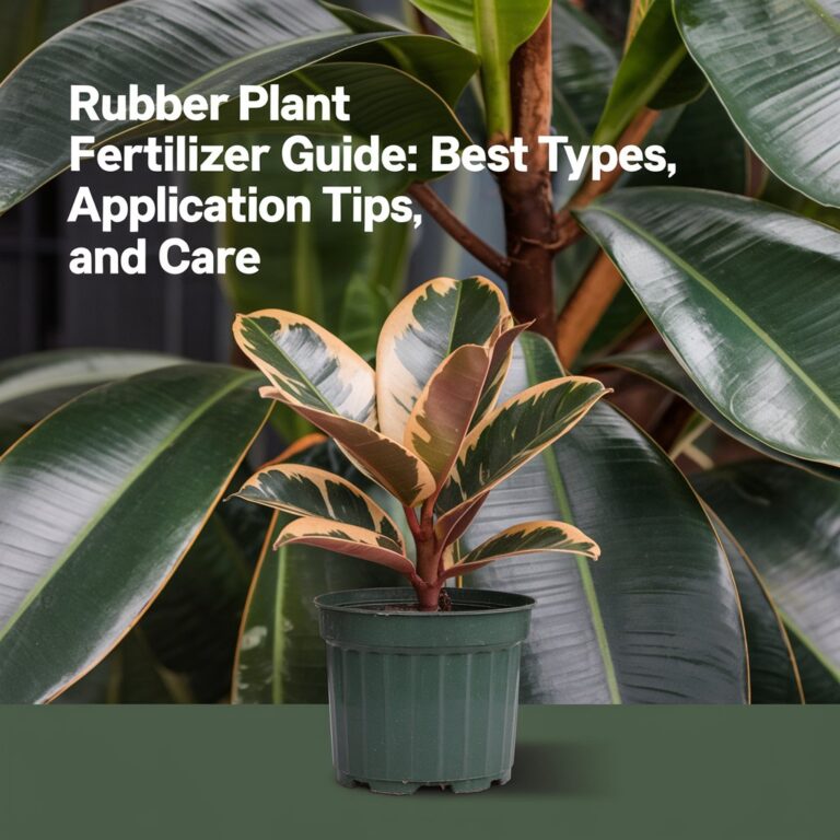 Rubber Plant Fertilizer Guide: Best Types & Application Tips